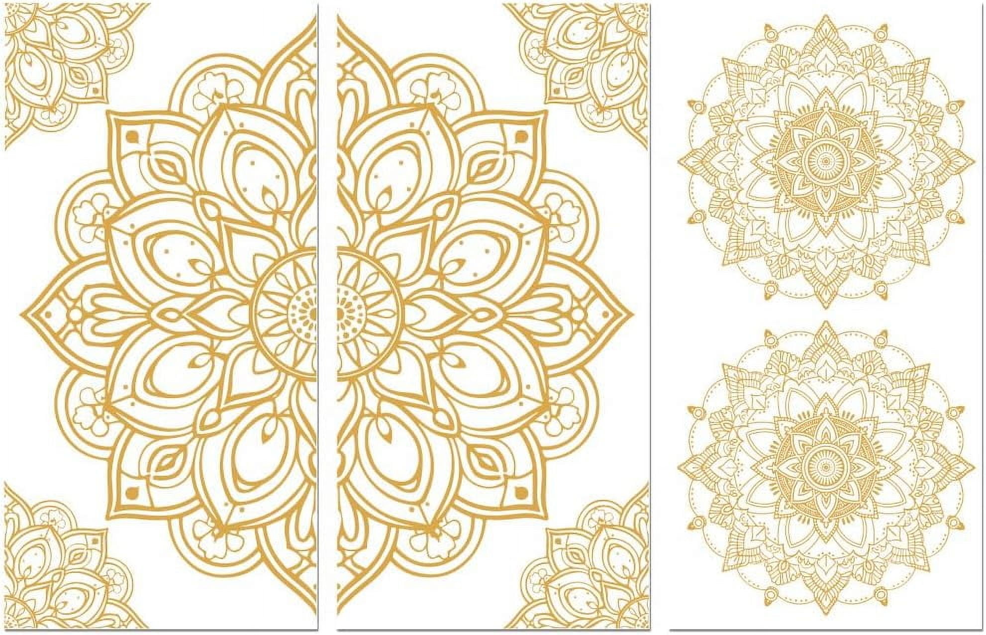 Rub on Transfer Decals for Furniture Crafts Mandala Patterns 6"x12 ...