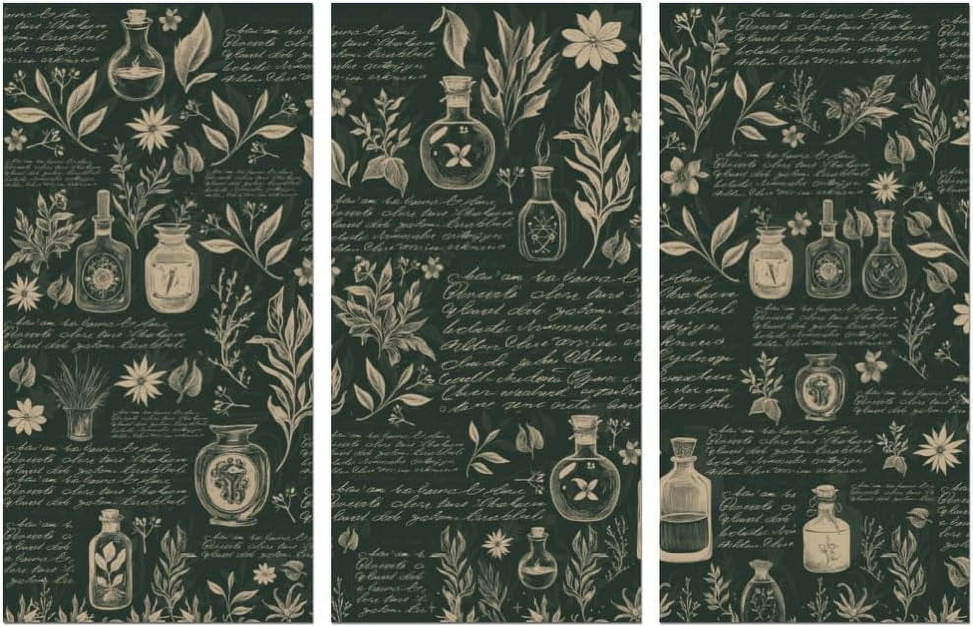 Rub on Transfer Sticker for Furniture Crafts Decor 6"x12" Vintage Herbs ...