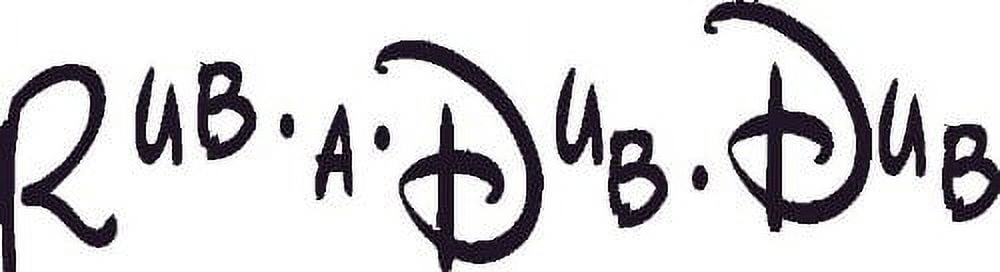 Rub a Dub Dub, Kids Bath Time Vinyl Wall Decal by Scripture Wall Art ...