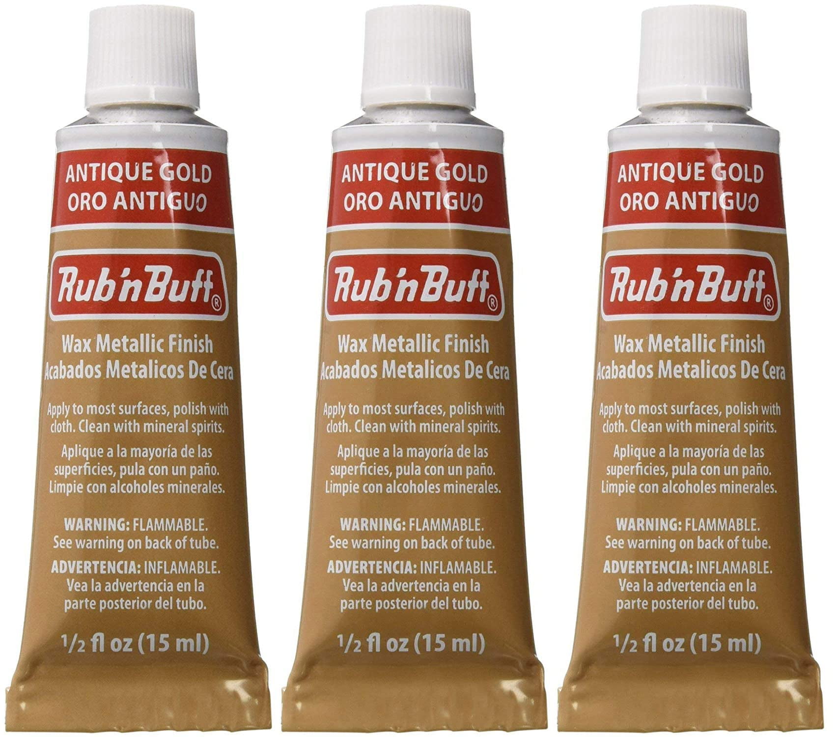 Rub 'n Buff The Original Wax Metallic Finish antique gold [PACK OF 3 ...