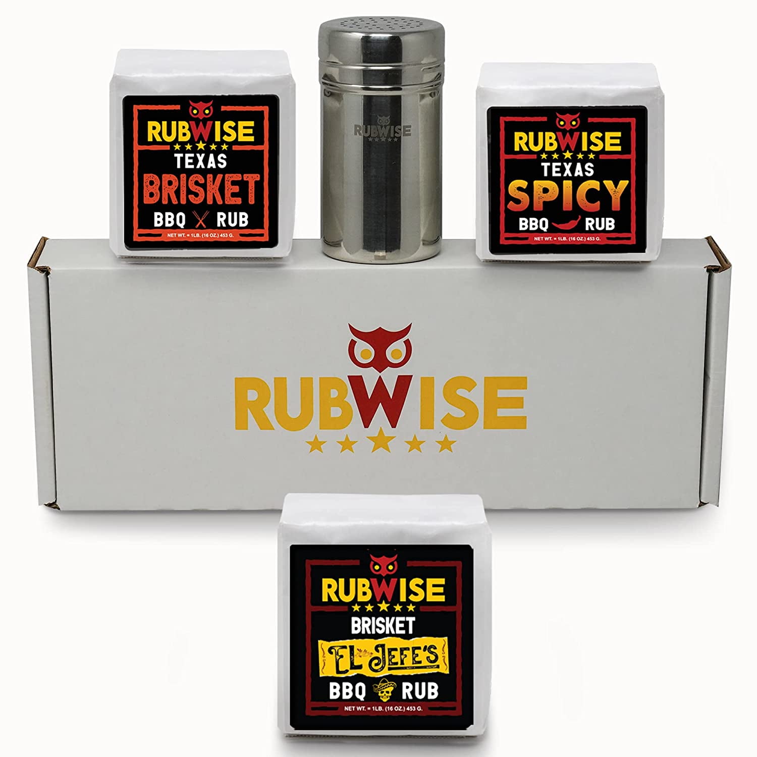 RubWise Brisket BBQ Rub Seasoning Gift Set - Barbecue Spices and ...