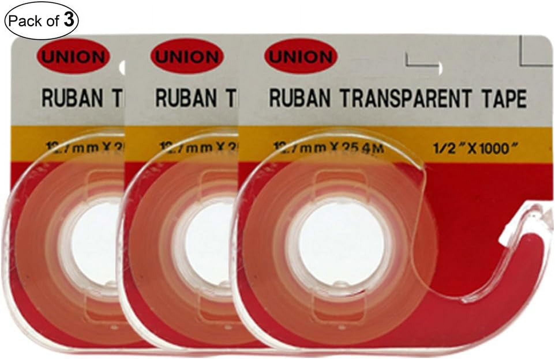 Ruban Transparent Tape (Pack of 3) - Walmart.com