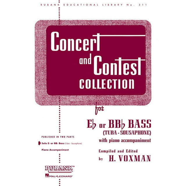 Rubank Educational Library Concert and Contest Collection for Bass/Tuba ...