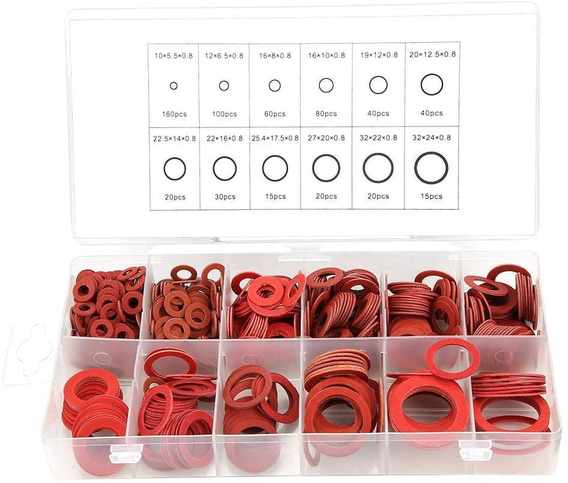 Rubber And Fiber Washer Combination - 600Pc Metric Set - Walmart.com