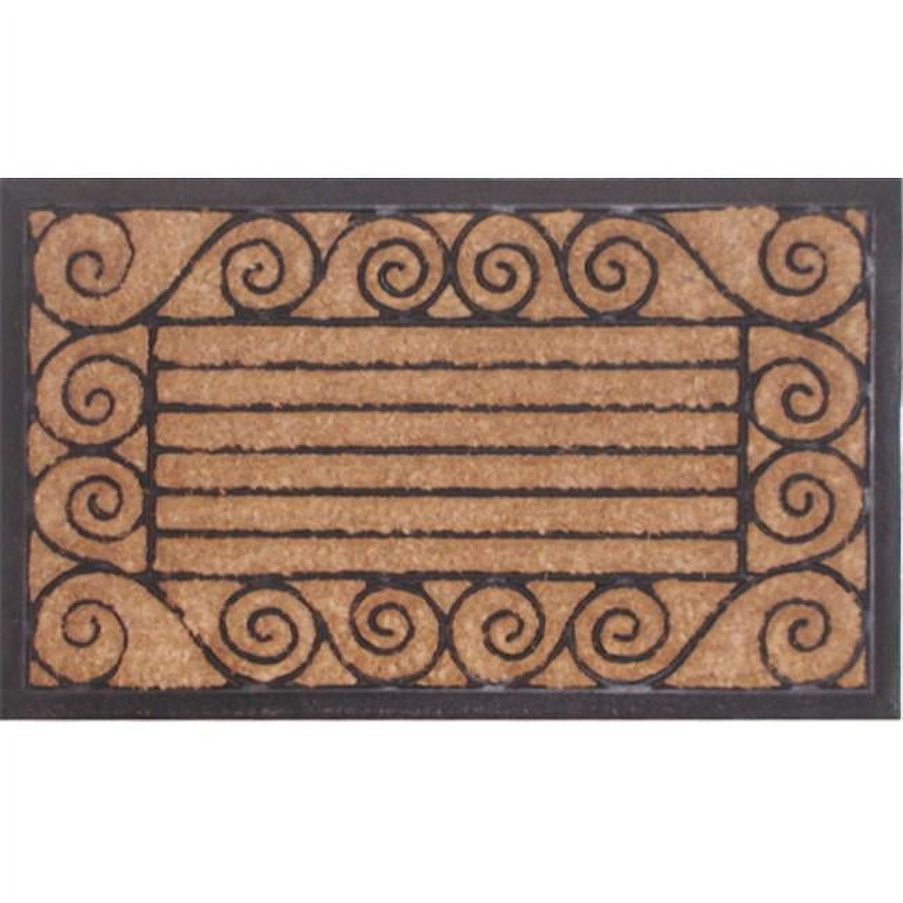 Rubber Back Coir Doormat Ameeba - Walmart.com