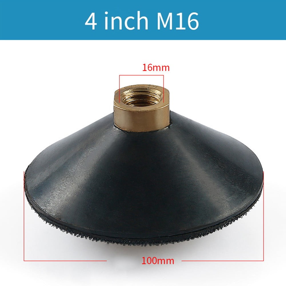 Rubber Backer Pads M10 M14 M16 Thread Arc Shape Hook and Loop Backing ...
