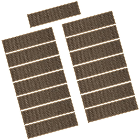 Rubber Backing Stair Carpet Treads for Wooden Step 15 Pack Indoor Stair ...