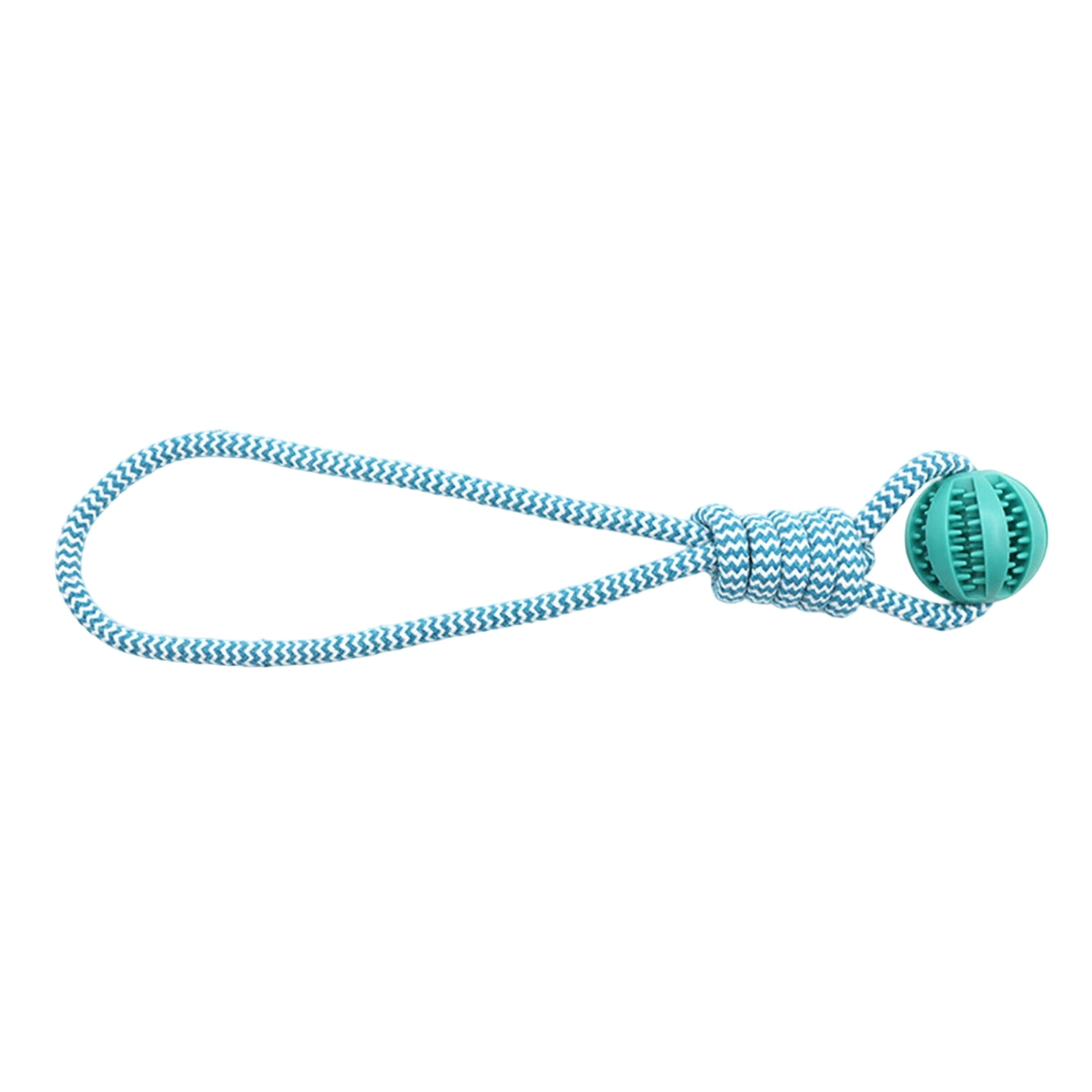 Rubber Ball Knot Dog Toy, Durable Chewing Ring for Teething ...