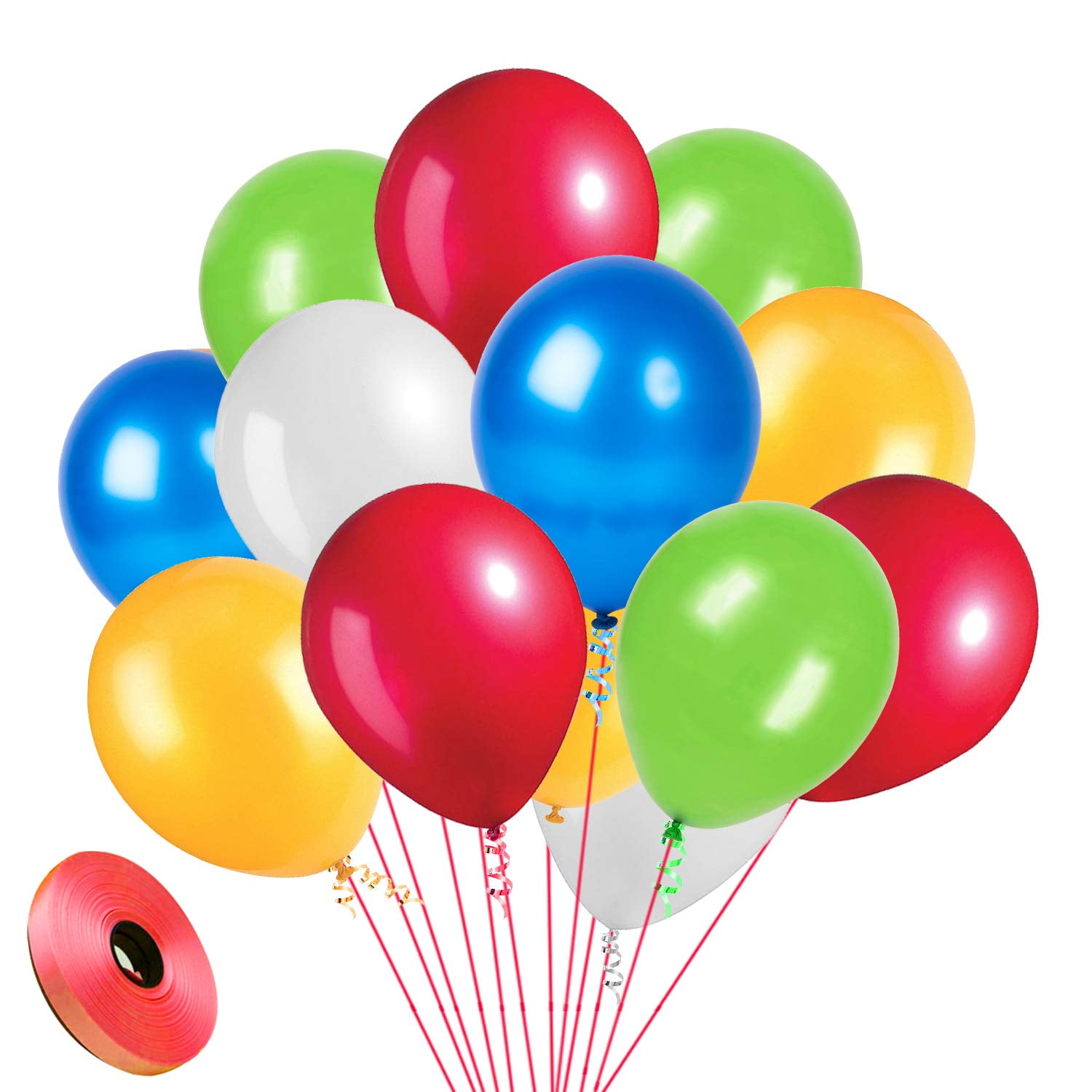 Rubber Balloons For Birthday Decorations Pack Of 51 Pcs - Multicolor ...