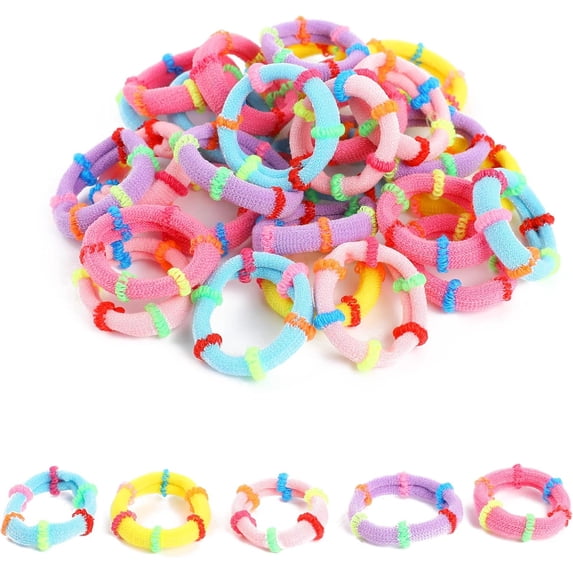 Rubber Bands for Pet, Colorful Dog Hair Ties Stretchy Nylon Seamless ...