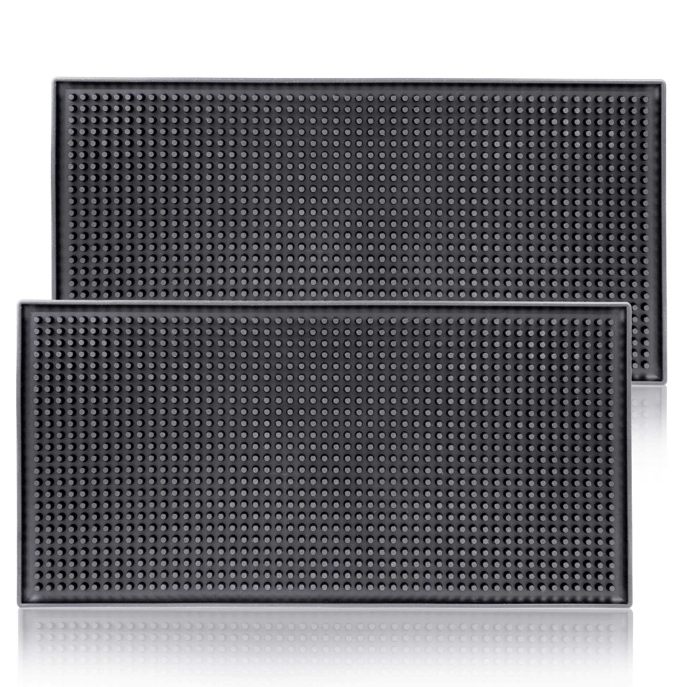 Rubber Bar Mats for Countertop by ProTensils - 12" x 6" Black Bar Mats ...