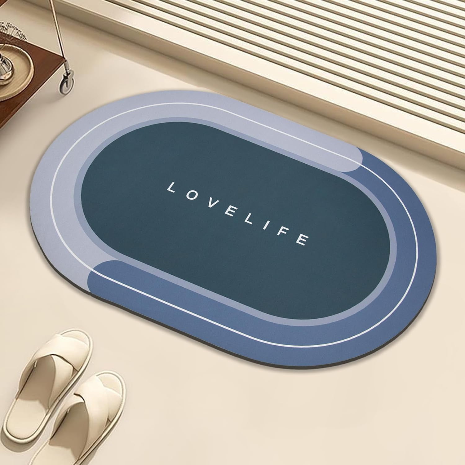 Rubber Bath Mats,Quick-Drying Non-Slip Bathroom Mat,Super Absorbent ...