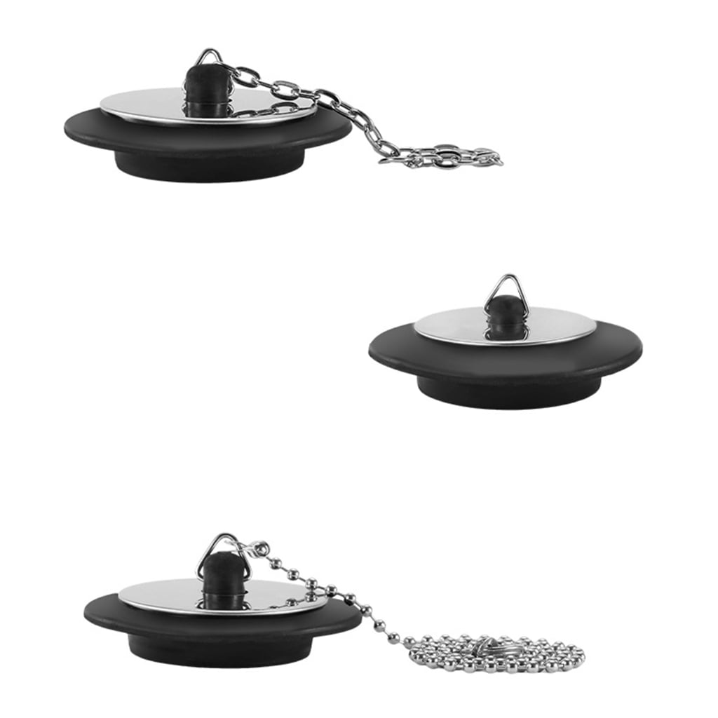 Rubber Bath Tub Plugs Sink Plugs Set Rubber Drain Stoppers for Bathroom ...