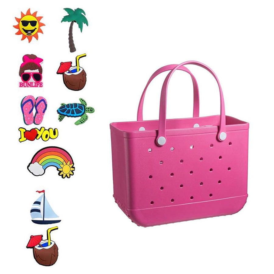 Rubber Beach Bag Waterproof Sandproof Outdoor Tote Bag Portable Travel ...