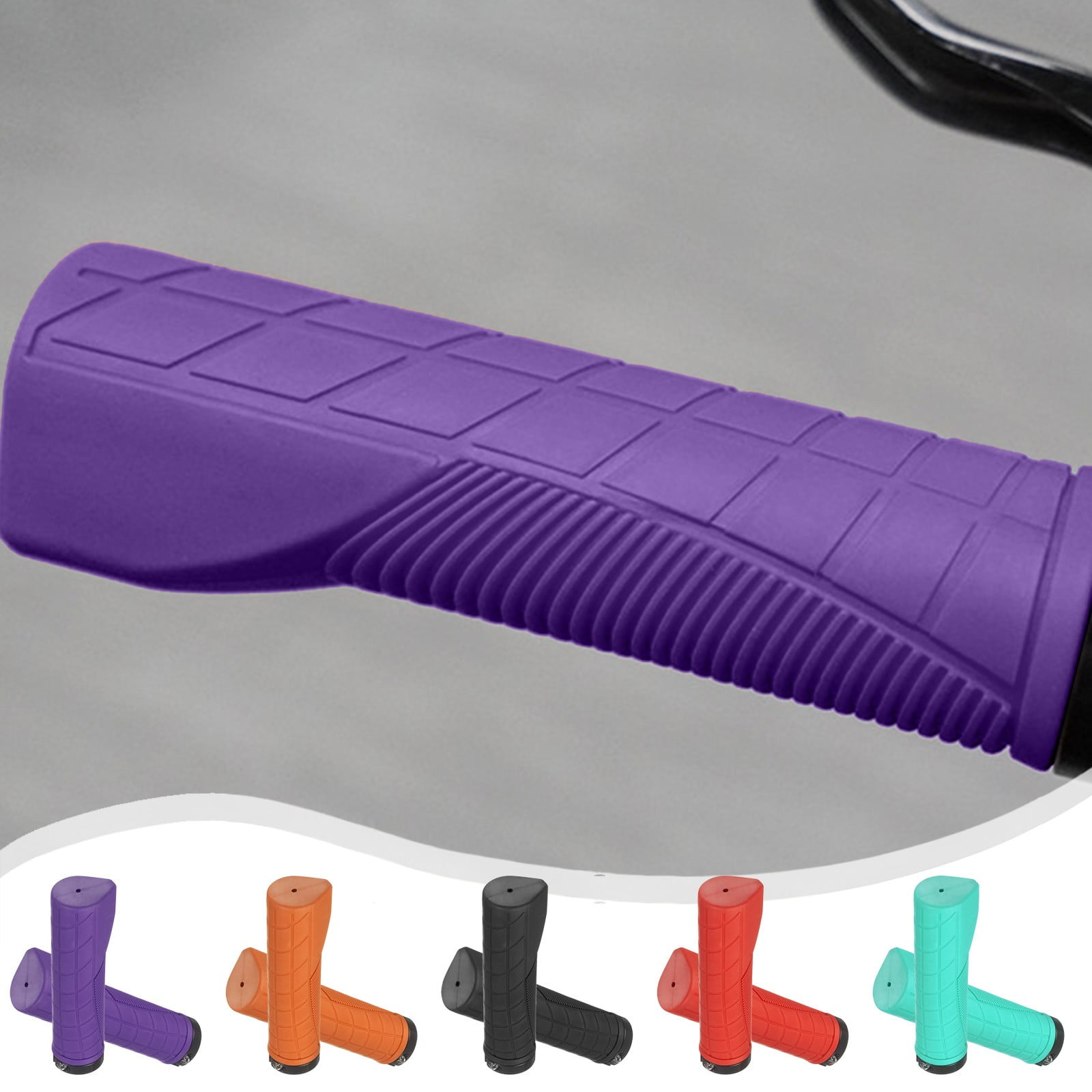 Rubber Bike Handle Cover, Ergonomic Slip-Resistant Grip, Soft Material ...