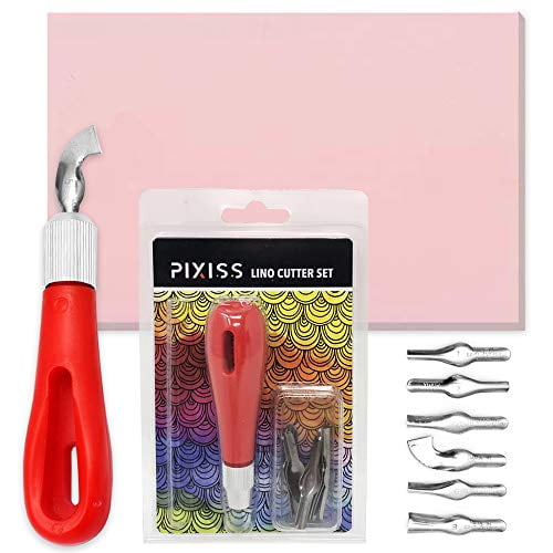 1-Pack Craft DIY Stamp Carving Block Kit by Pixiss- Cutter Tools ...