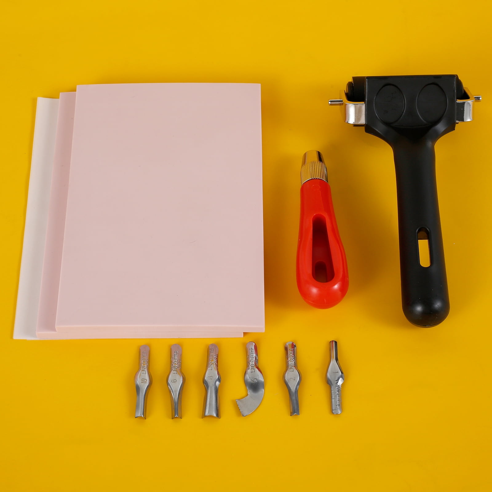 Rubber Block Stamp Carving Blocks Set Soft Rubber Block Stamp Making ...