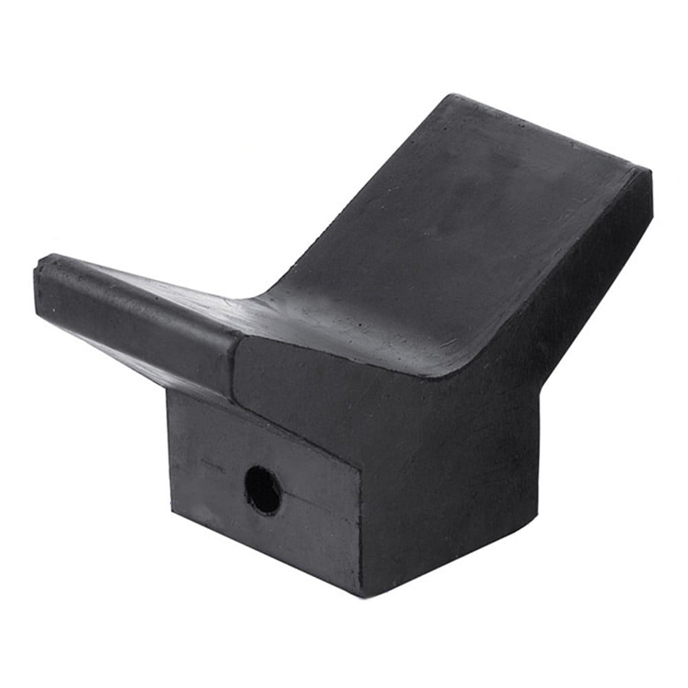 Rubber Boat Trailer Bow Stop V Bow Top Support Rubber Roller Fit 1/2 ...
