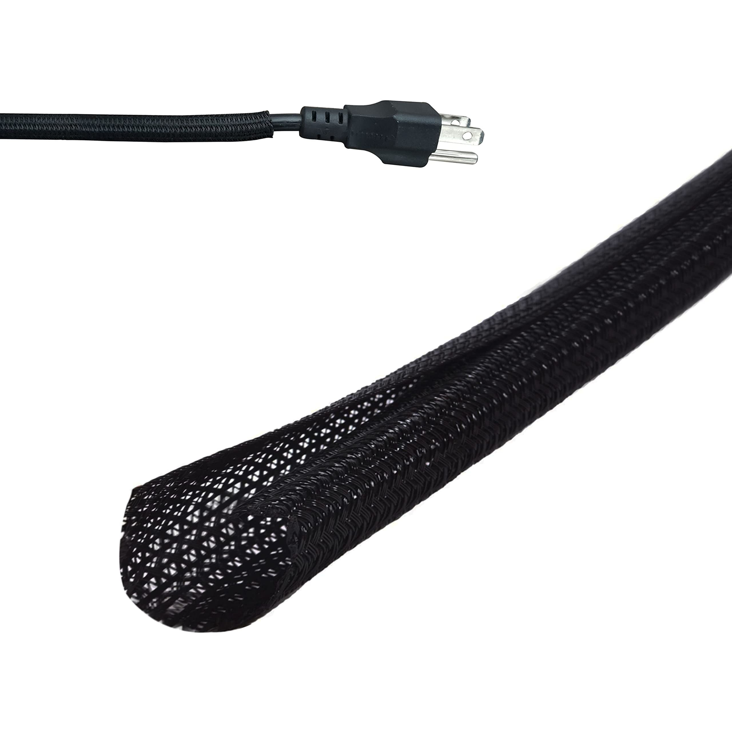 Rubber Bond 8ft Cable Management Sleeve | 0.25" Cord Protector Wire ...