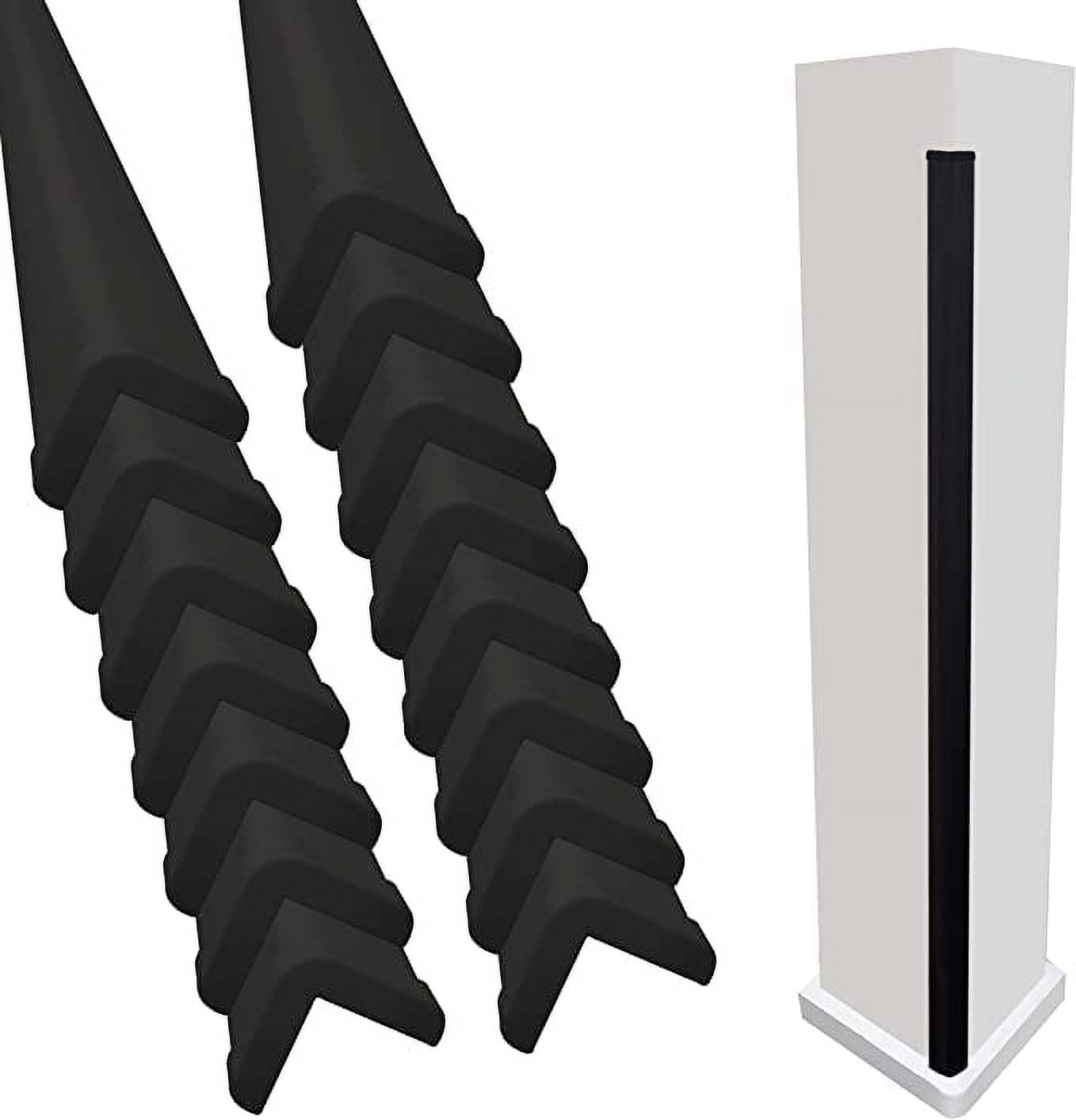 Rubber Bond Wall Corner Guard Edge Protector -1x1x36 inch Baby Proofing ...