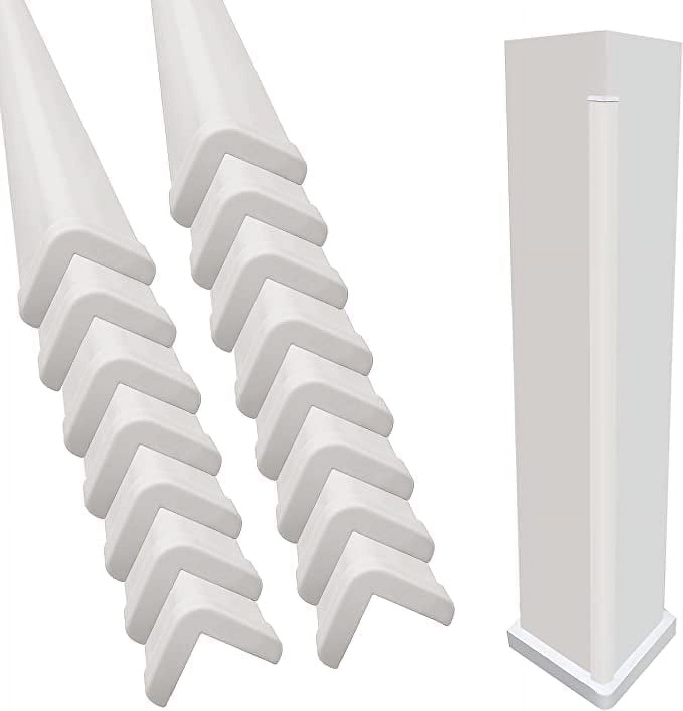 Rubber Bond Wall Corner Guard Edge Protector, 1x1x36 inch Baby Proofing ...