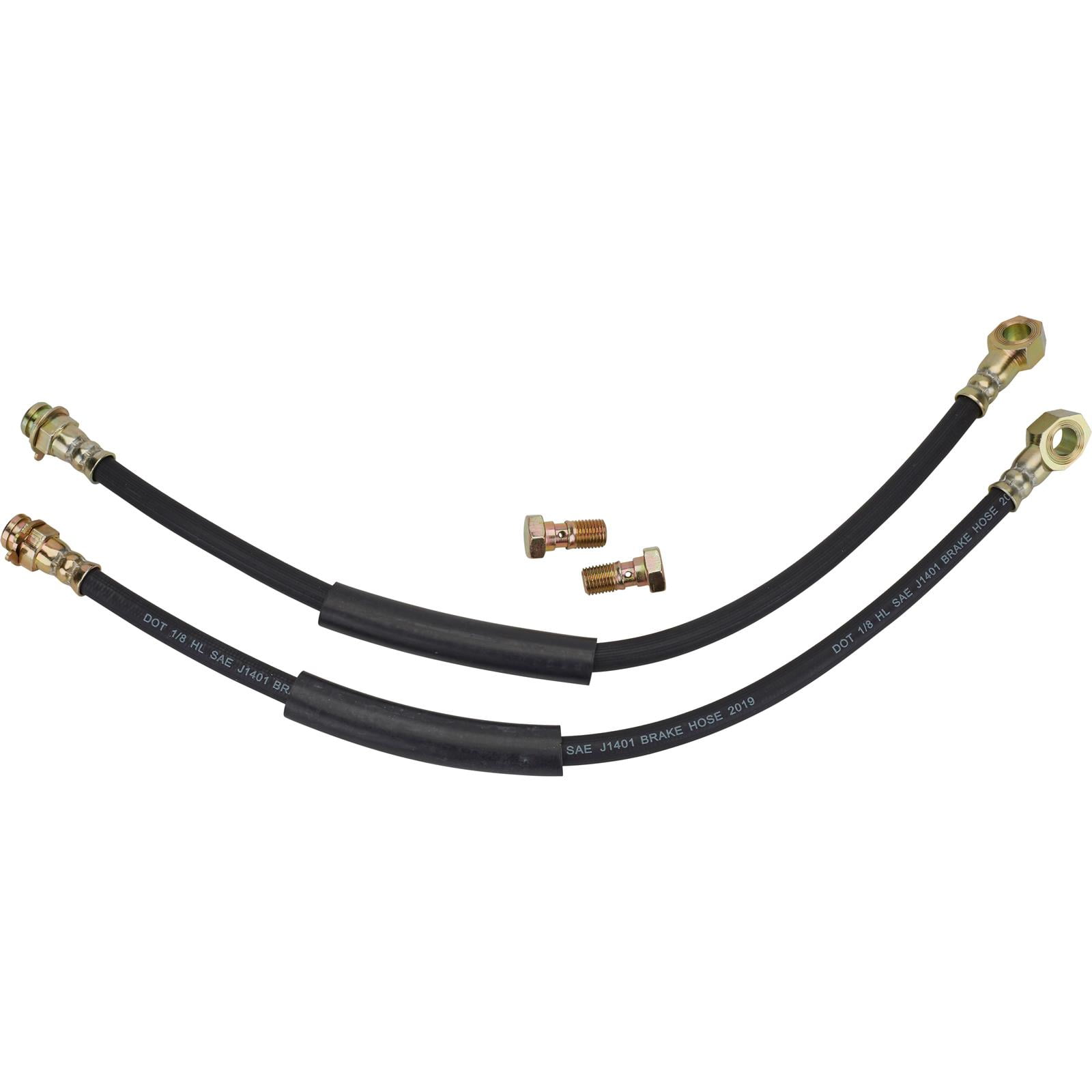 Rubber Brake Line Hose Set for 7/16 Inch-20 Calipers - Walmart.com