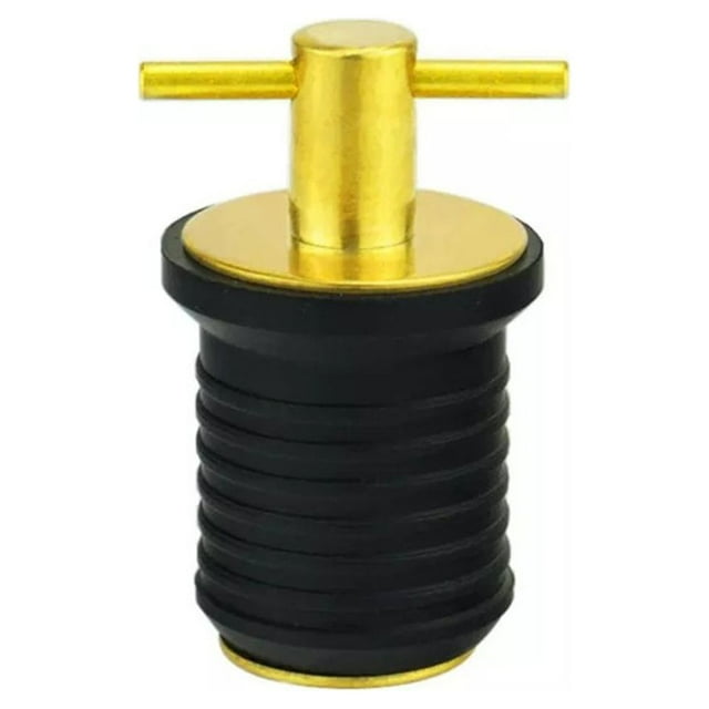 Rubber Brass T Handle T Hull Boat Drain Plug Boat Bilge Marine Boat Accessories
