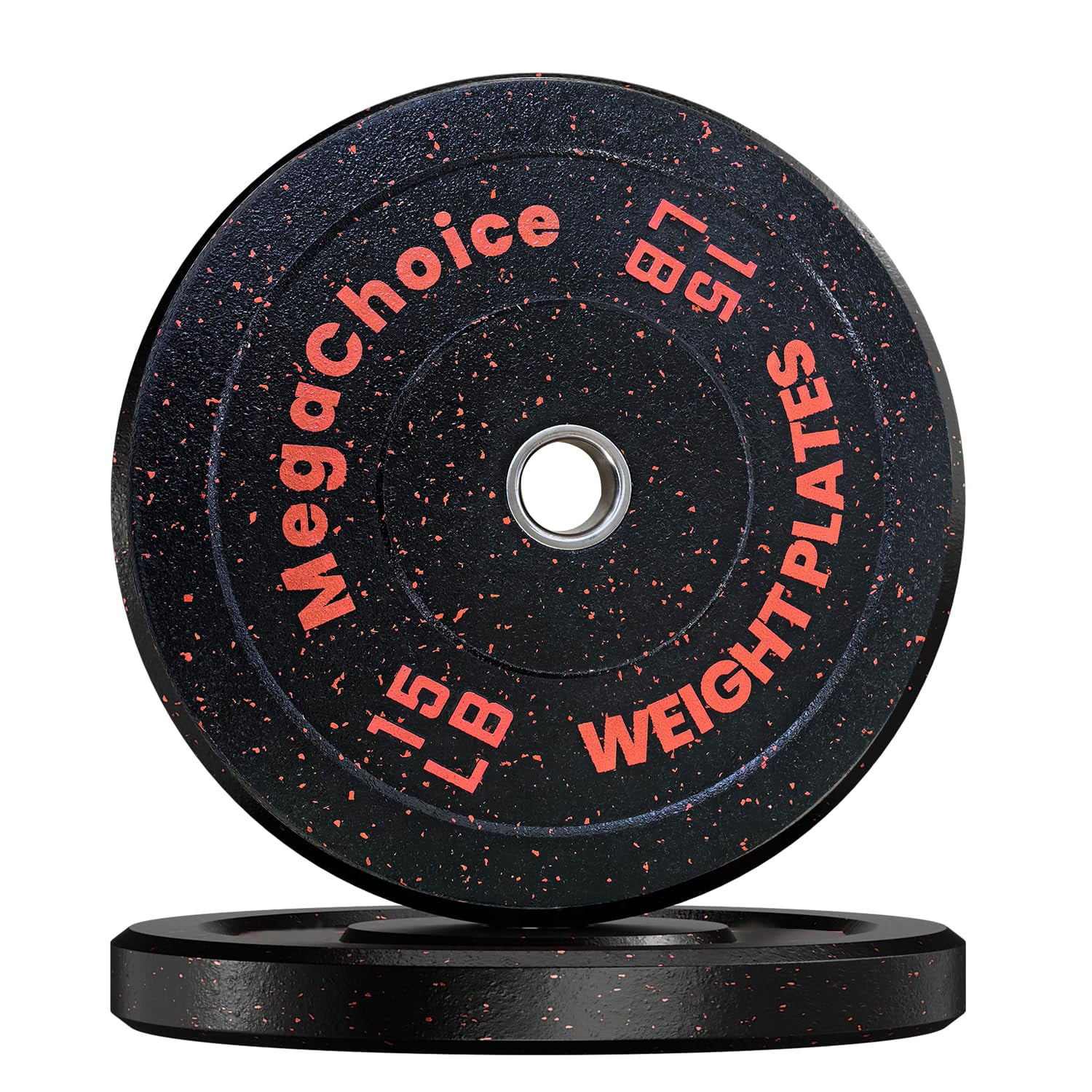 Rubber Bumper Plate Set, 2-Inch Weight Plate 10-45lb, Barbell Weight ...