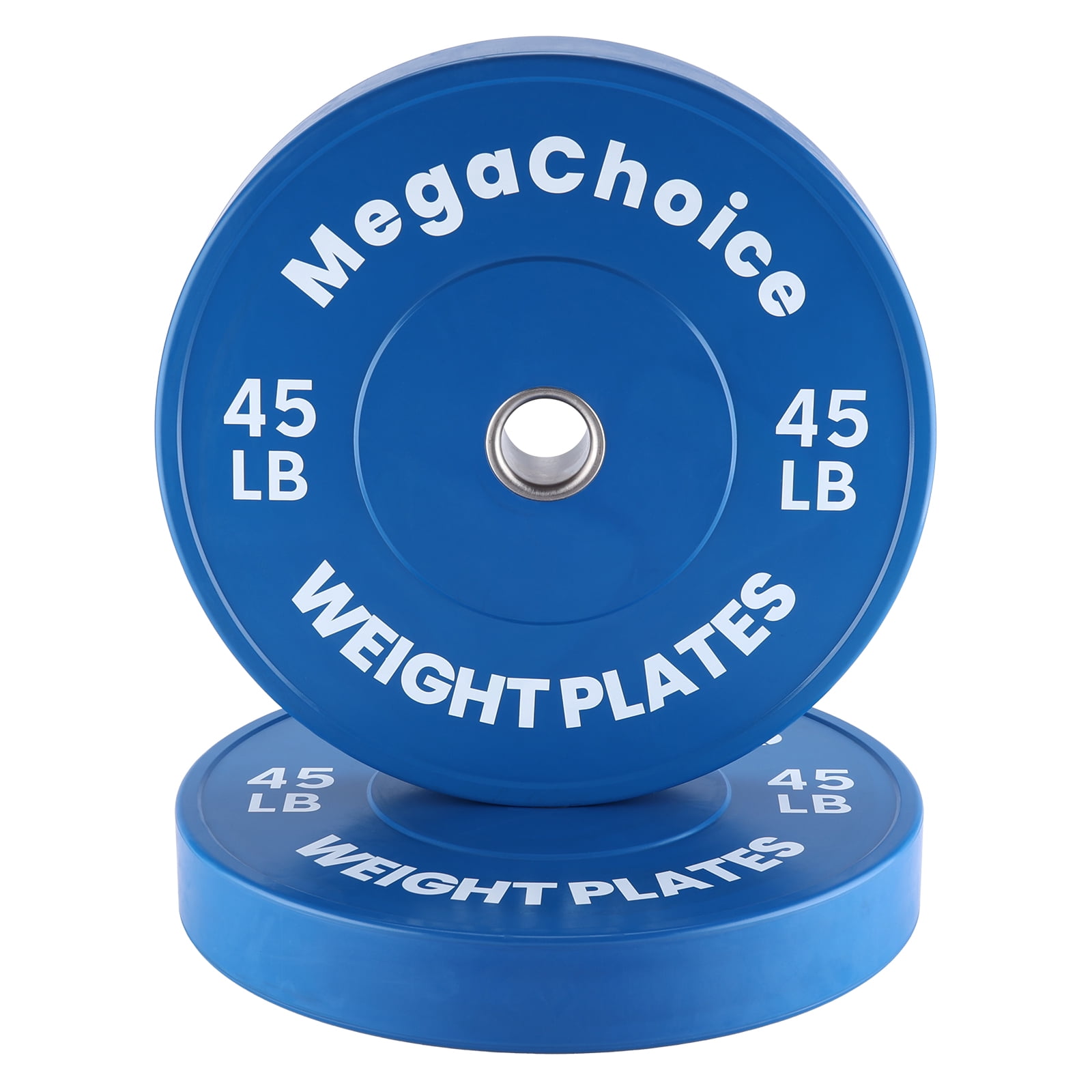 Rubber Bumper Weight Plates 10 LB 15 LB 25 LB 35 LB 45 LB 55 LB- 2 Inch ...