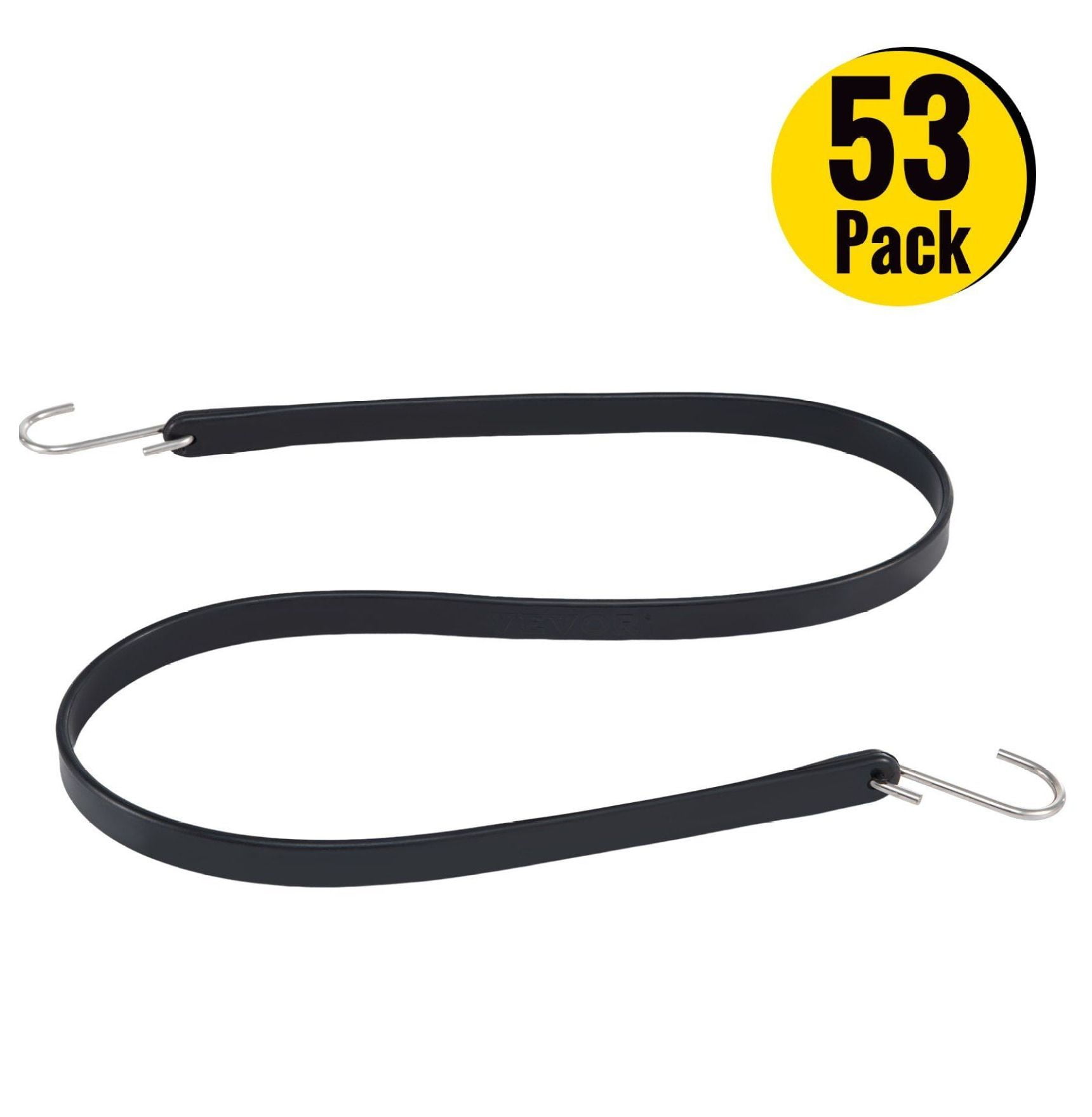 Rubber Bungee Cords, 53 Pack 31" Long, Weatherproof EPDM Rubber Tie ...
