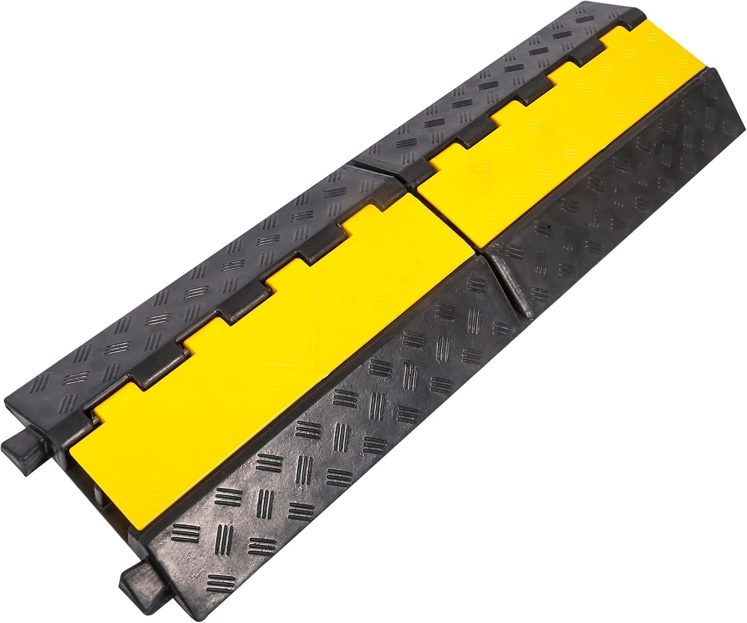 Rubber Cable Ramp Cable Protector Ramps Wire Hose Protective 2 Channel ...