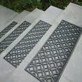 Rubber-Cal 6-Piece Azteca Non-Slip Outdoor Staircase Rubber Step Mats ...