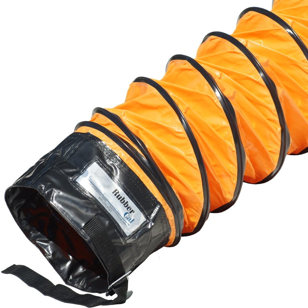 Rubber-Cal "Air Ventilator Orange Ventilation Duct Hose - 18" ID x 25 ...
