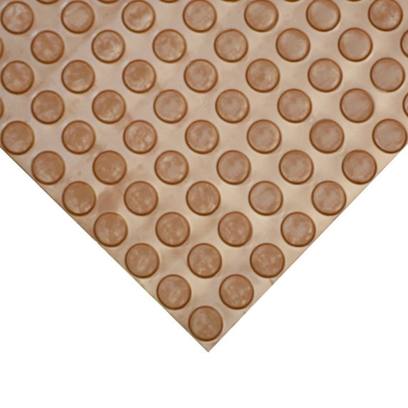 Rubber-Cal Coin-Pattern Thermoplastic Flooring -- 3.5mm x 36" x 10ft - Brown - Walmart.com