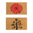 Rubber-Cal "Coir Home Doormats" - 2 Shoe Scraper Mats - 18" x 30 ...