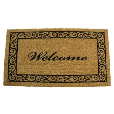 Rubber-Cal "Welcome & Please Remove Your Shoes" Decorative Welcome Mats ...
