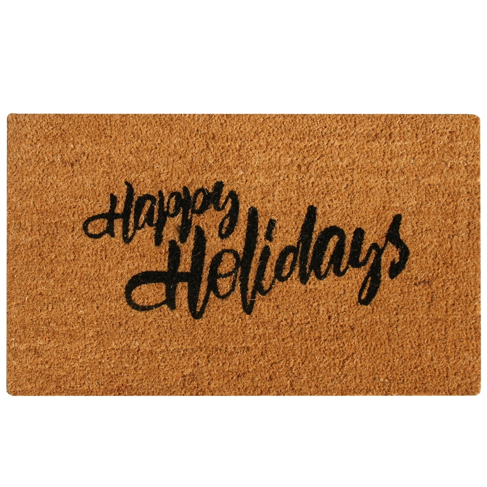 Rubber-Cal Happy Holidays to All A Christmas Doormat 15mm 18" X 30 ...