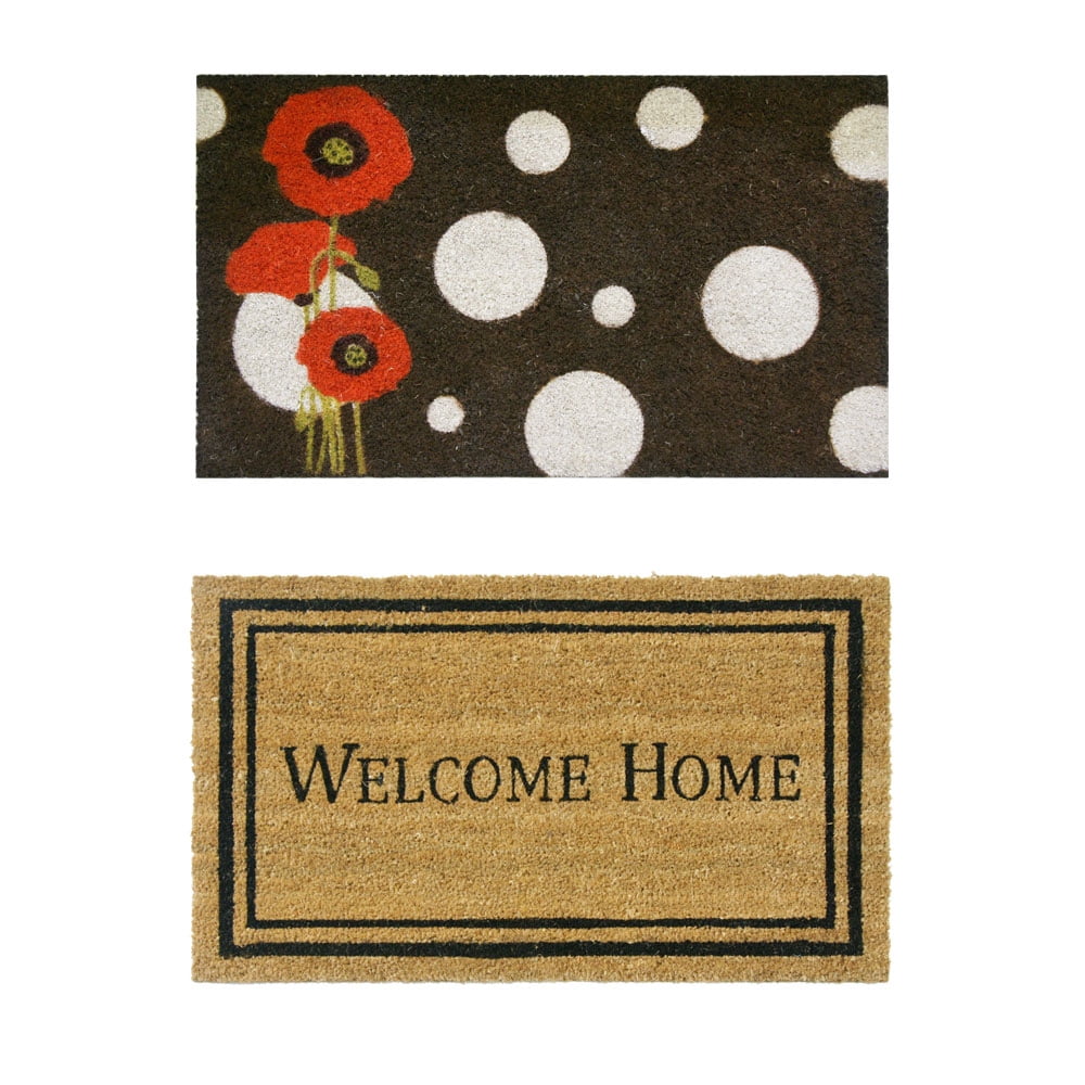 Rubber-Cal Modern Decor Coco Coir Door Mat, 18 x 30-Inch - Walmart.com