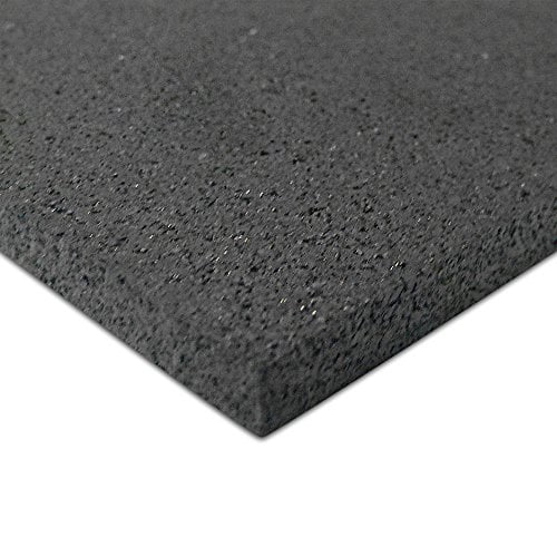 Rubber-Cal Recycled Floor Mat, Black, 1/4-Inch x 4 x 7-Feet - Walmart.com