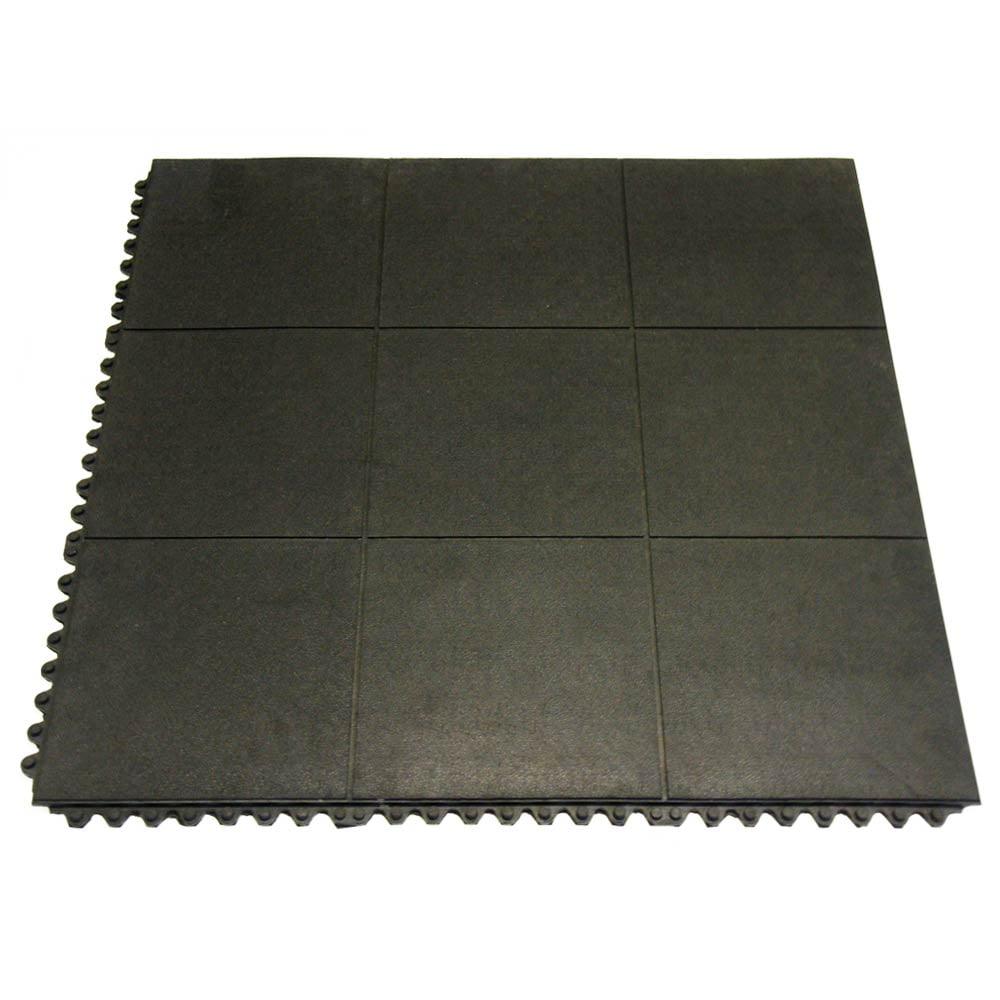 Rubber-Cal "Revolution" Interlocking Rubber Floor - 12mm x 36 in x 36 ...