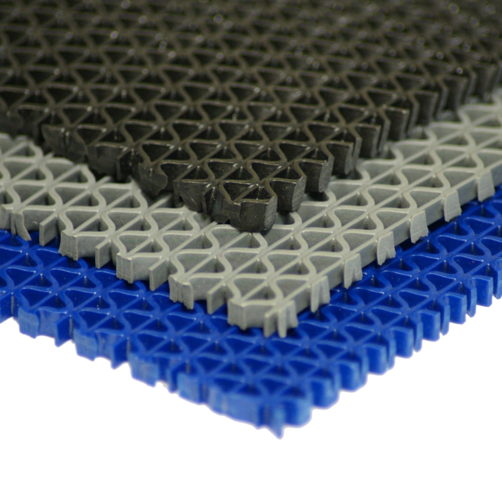 Rubber-Cal "S-Grip" PVC Runner - 3/16 in x 4 ft x 25 ft - Gray ...