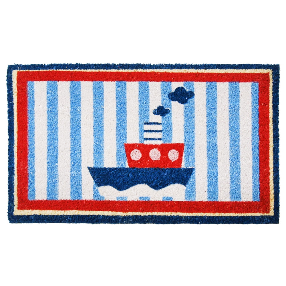 Rubber-Cal Welcome Aboard Mat! Nautical Doormat, 18 by 30-Inch ...