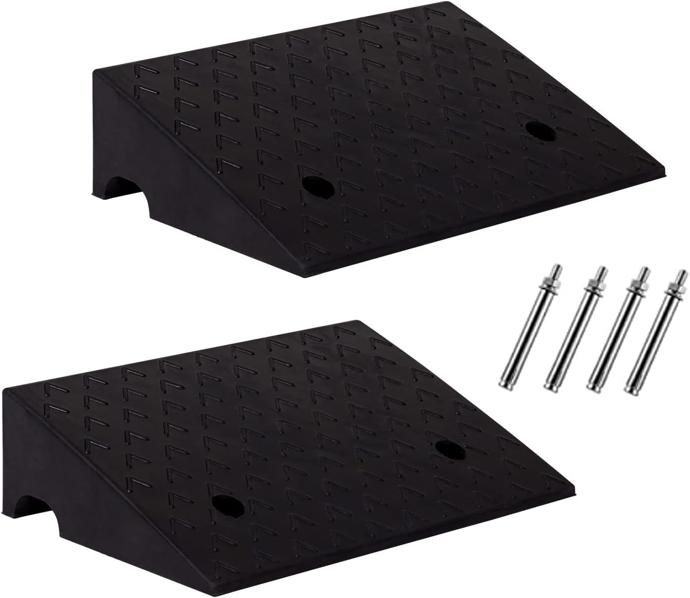 Rubber Car Curb Ramps 2PCS, Rise Threshold ramps Set for doorways Heavy ...