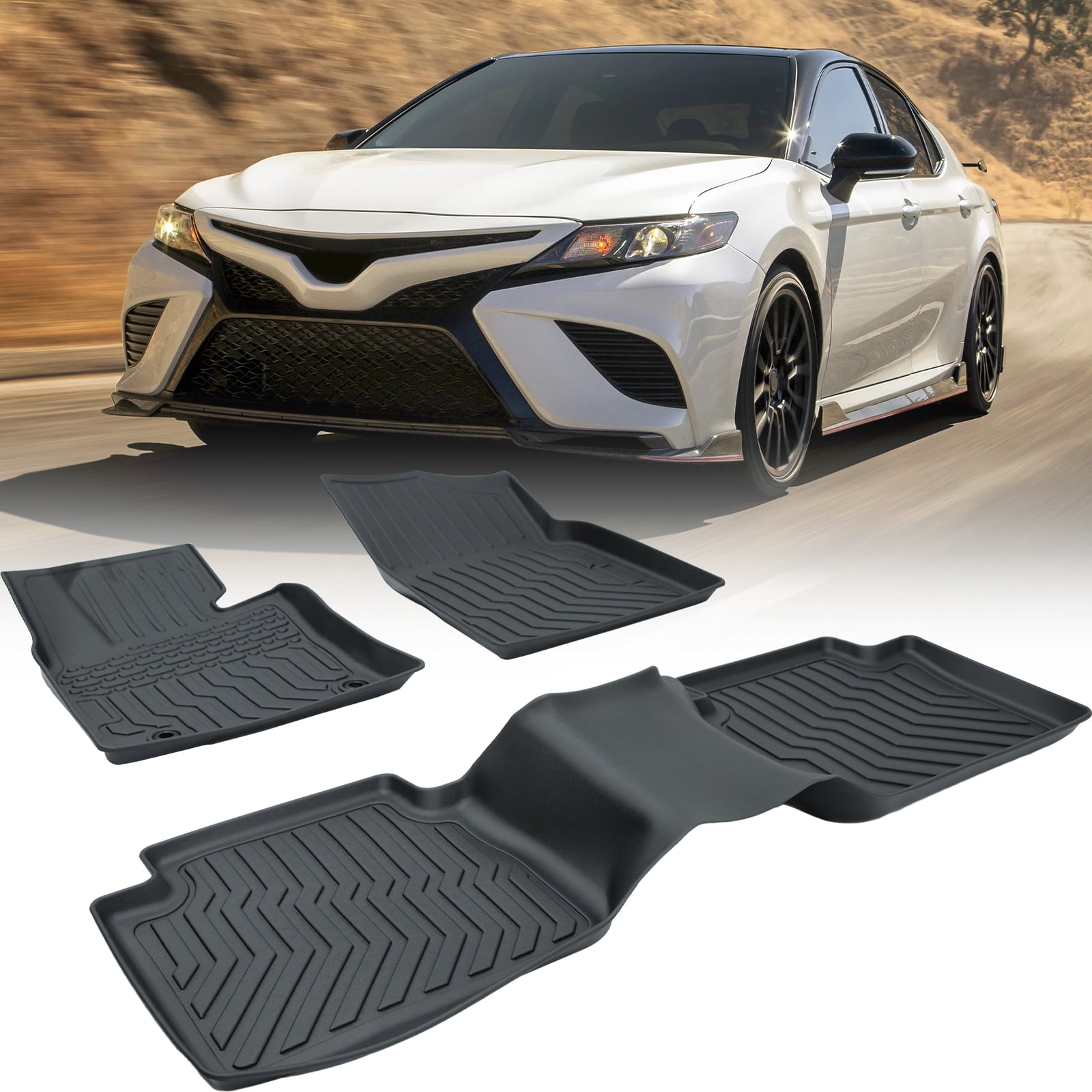 Rubber Car Floor with Deep Groove Design-Car Floor Mats TPE Rubber ...