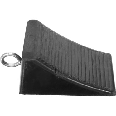 MaxxHaul 80681 Solid Rubber Heavy Duty Wheel Chock with Eyebolt, 2 Pack ...
