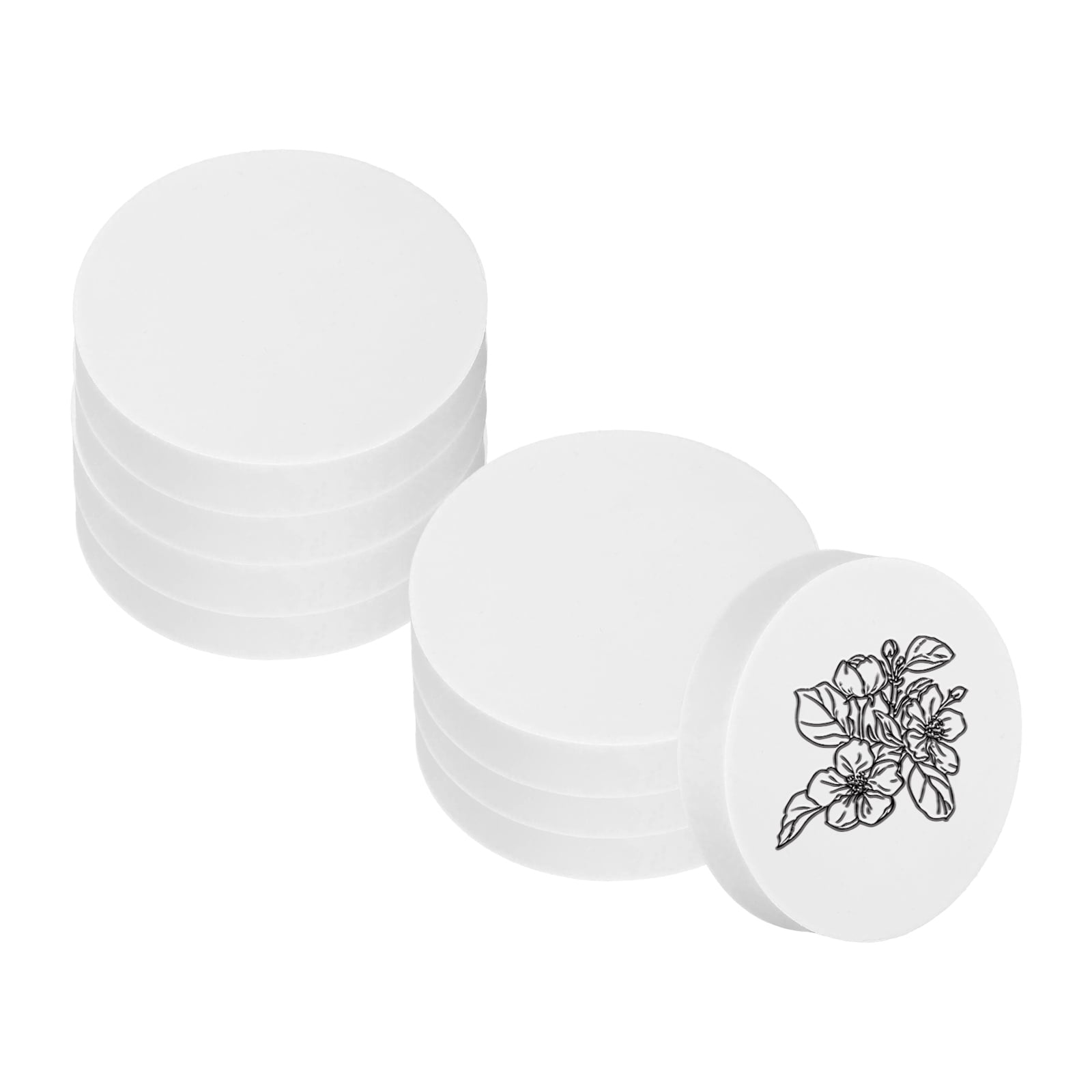 Rubber Carving Blocks Soft Linoleum Art Carving Block Round Crafts ...