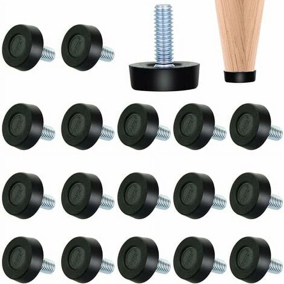 Rubber Chair Pads Anti-Noise Chair Leg Protection Leveling Feet Screw ...