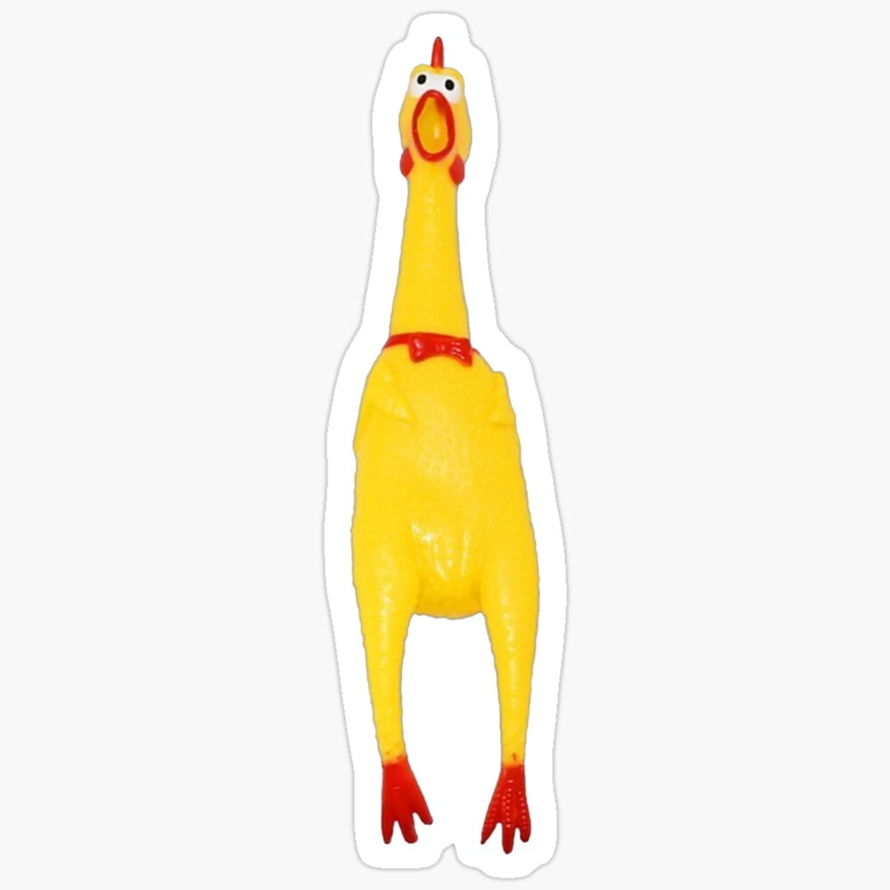 Rubber Chicken Sticker Phone Decal Water Bottle Stickers Car Decals ...