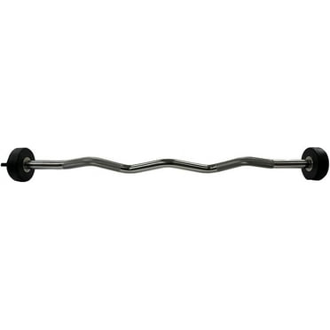 Titan Fitness 40 LB Rubber Straight Fixed Barbell, Pre-Loaded Weight ...