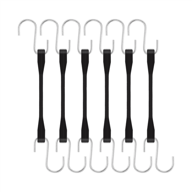 Rubber Cords with Hooks 6 Inch,Rubber Bungee Cords Heavy Duty Outdoor ...